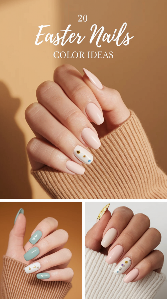20 Easter Nails Color Ideas 2025 – Pretty Pastel, Spring Almond & Cute ...