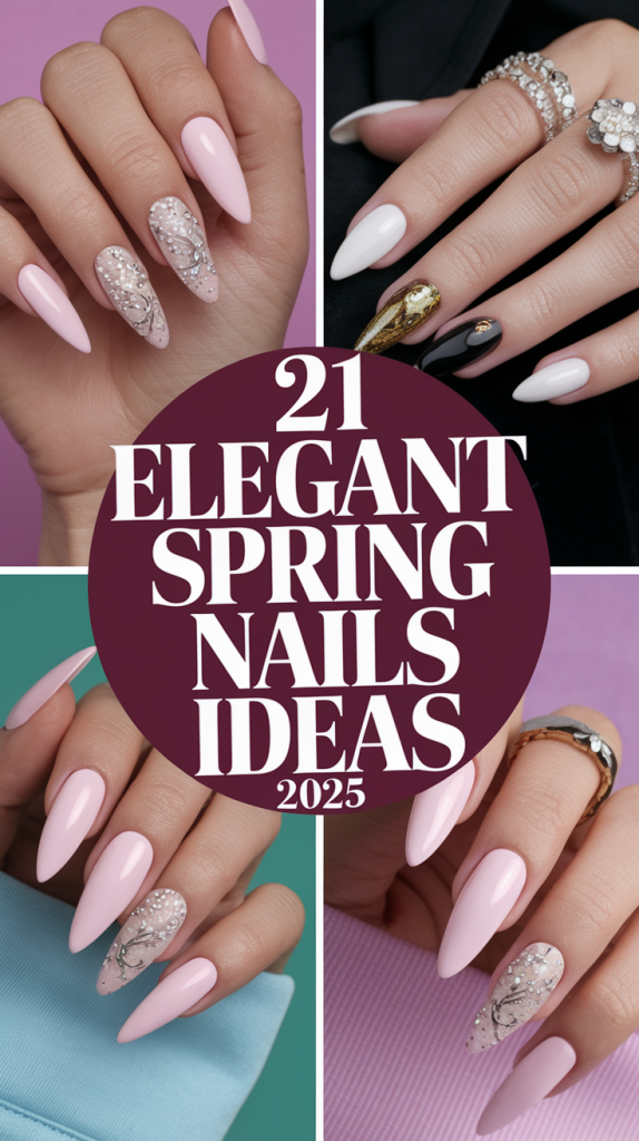 21 Elegant Spring Nails Ideas 2025 – Classy Short, Almond, Square ...