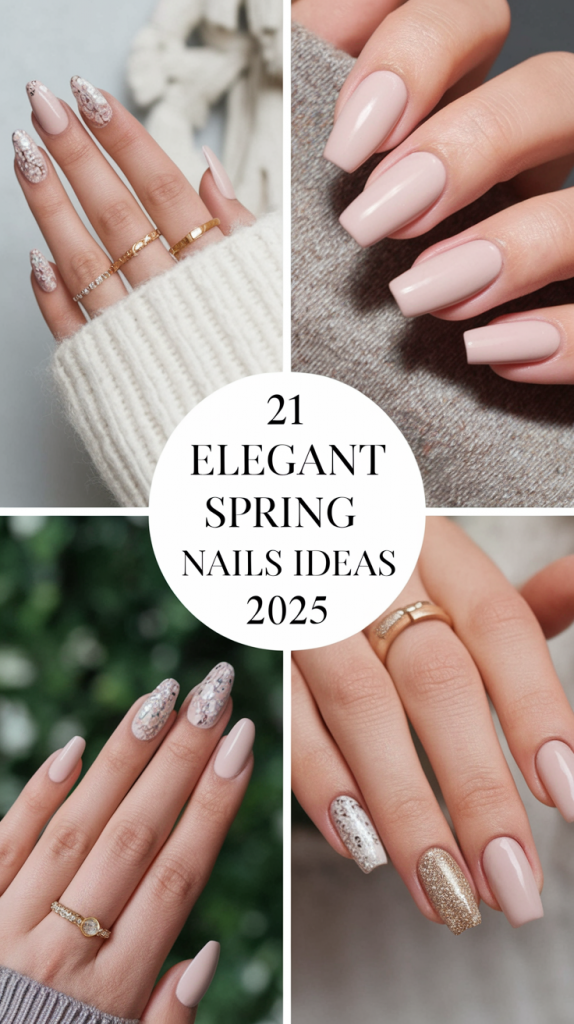 21 Elegant Spring Nails Ideas 2025 – Classy Short, Almond, Square ...