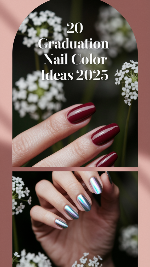 20 Graduation Nail Color Ideas 2025 – Cute & Solid Polish for College