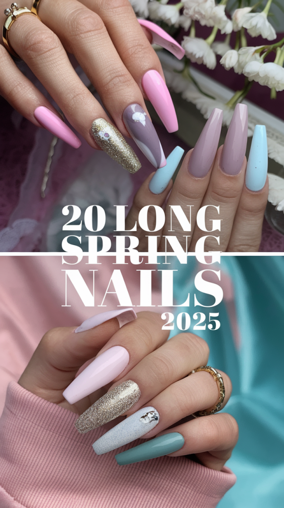 20 Long Spring Nails Ideas 2025 – Cute, Classy & Trendy Designs