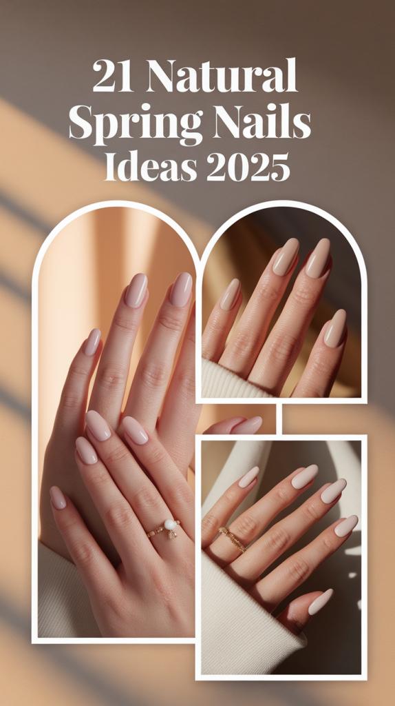 Best 21 Natural Spring Nails Ideas 2025 – Simple, Cute & Trendy Designs