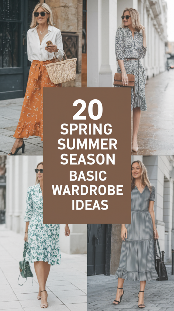 20 Spring Summer Season Basic Wardrobe Ideas 2025 – Essentials ...