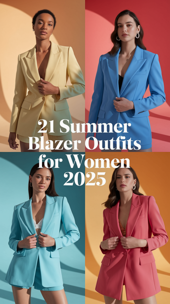21 Best Summer Blazer Outfits for Women 2025 – Linen, Casual, Crop Top ...