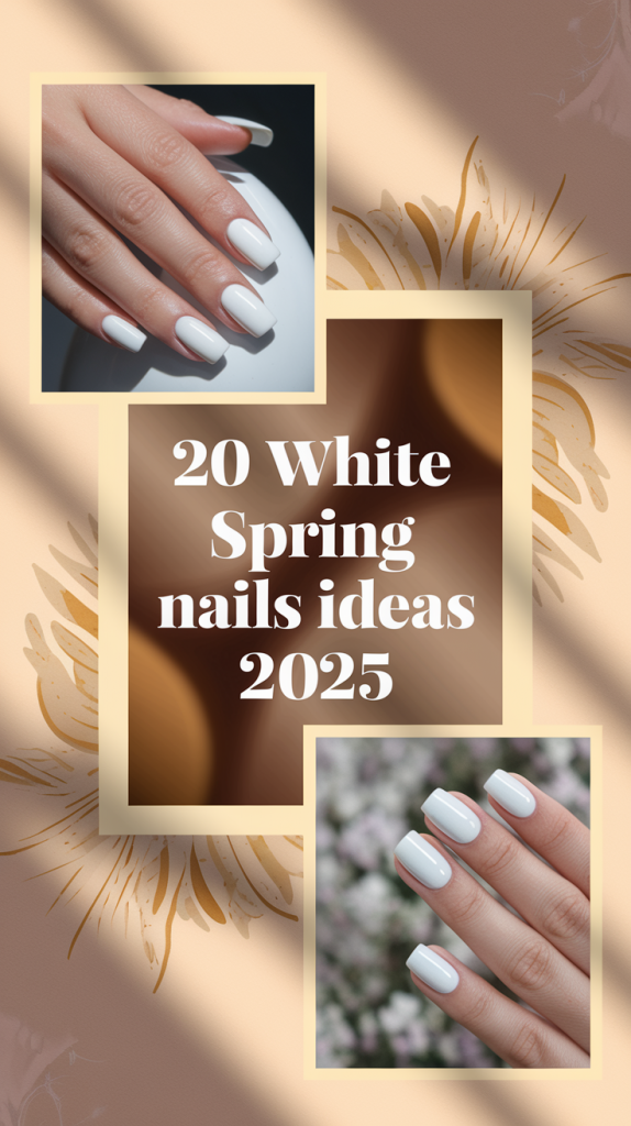20 White Spring Nails Ideas 2025 – Elegant Acrylic, Almond, Square ...