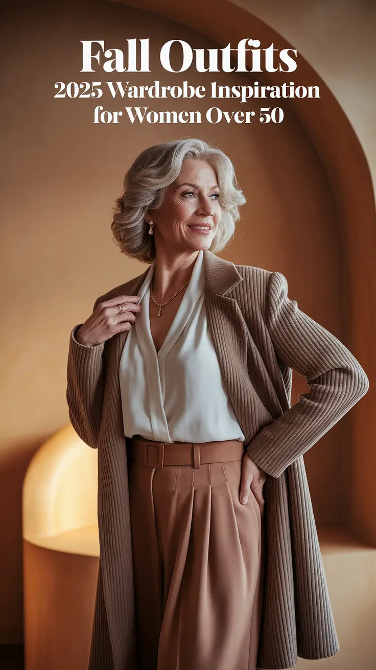 Fall Outfits 2025 Wardrobe Ideas for Women Over 50 Classy