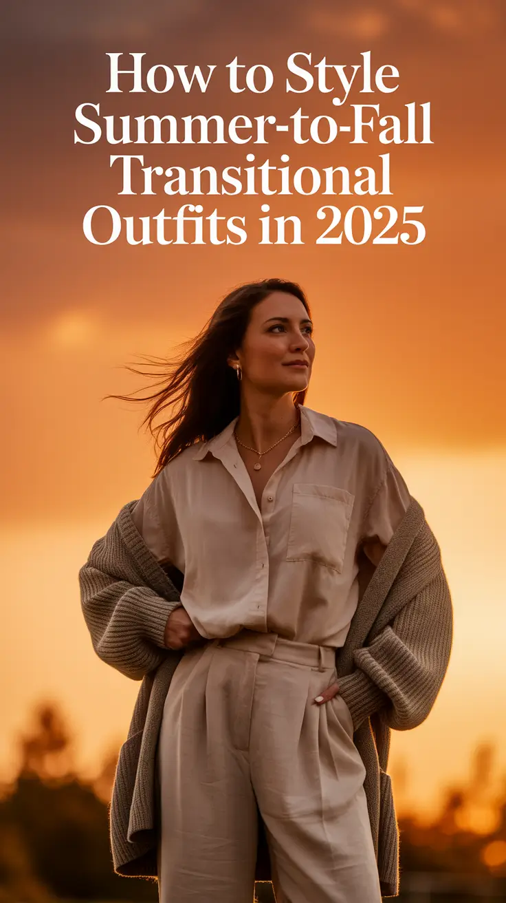 How to Style Summer-to-Fall Transitional Outfits in 2025 | Comfy & Chic ...