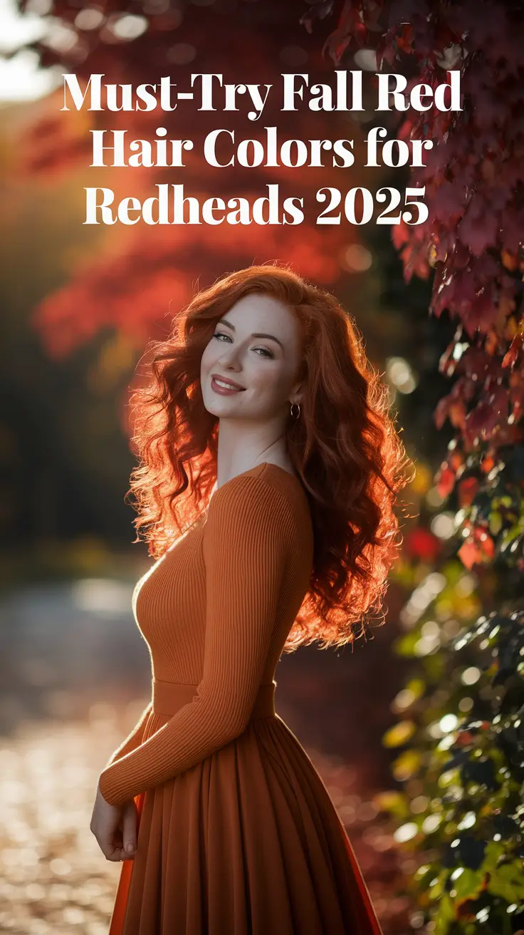 Must-Try Fall Red Hair Colors for Redheads 2025 | Balayage & Highlights ...