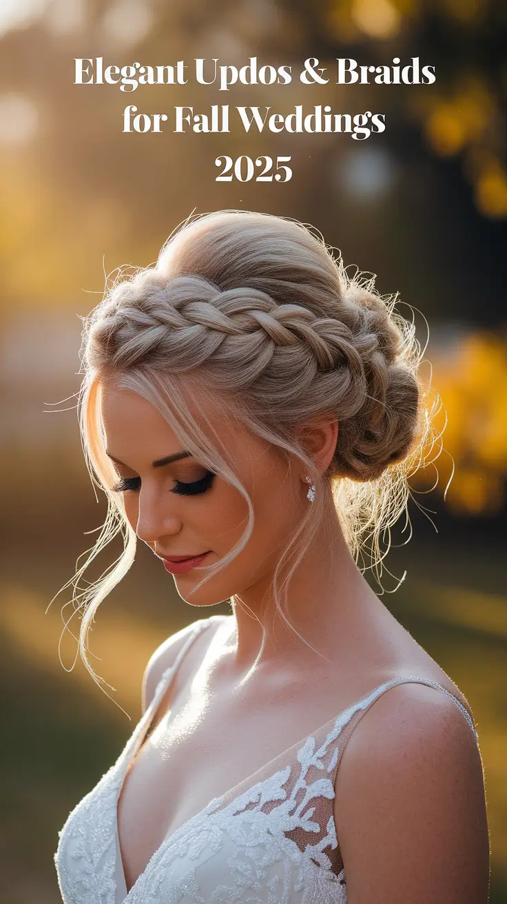 Elegant Updos & Braids for Fall Weddings 2025 | Bride, Bridesmaid ...