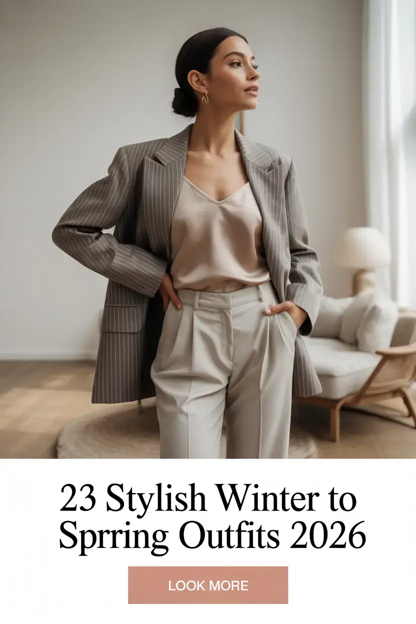 Stylish Winter to Spring Outfits 2026 — Transitional & Classy Ideas